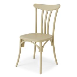 Chaise Plastique SOTUFAB Bistrot Paris - Grège (CHB310-GREGE)