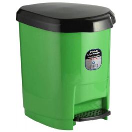 Corbeille à papier ARK 1580 avec pédale 20 L plastique vert