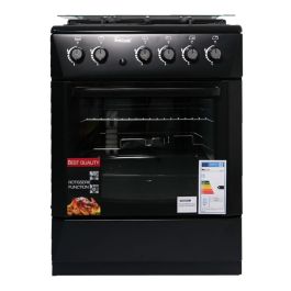 Cuisinière à gaz PROCOOK TG6640NR - 60cm - 4 Foyers - Noir