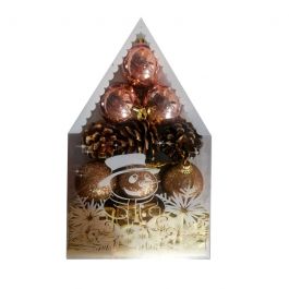 Boule de Décoration Pyramide Pour Sapin (KM660)