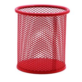 Pot à Stylo Rond Métal - Rouge(802RG)