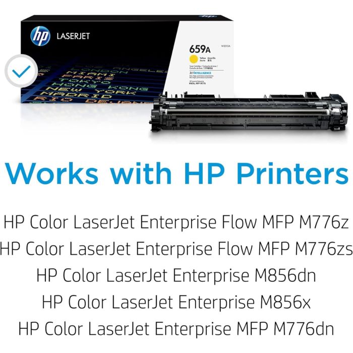 Cartouche de Toner HP 659A LaserJet Originale -JAUNE (W2012A)