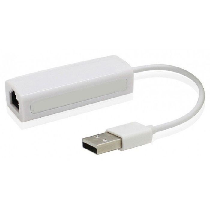 Adaptateur USB 2.0 Vers RJ45 - Blanc