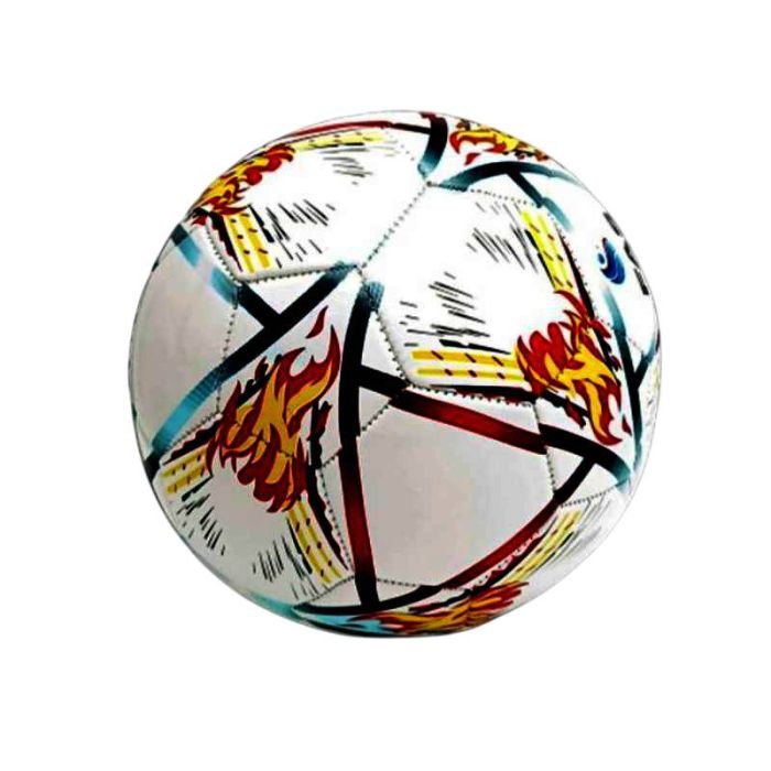 Ballon de Foot Classique Résistant et Durable Blanc