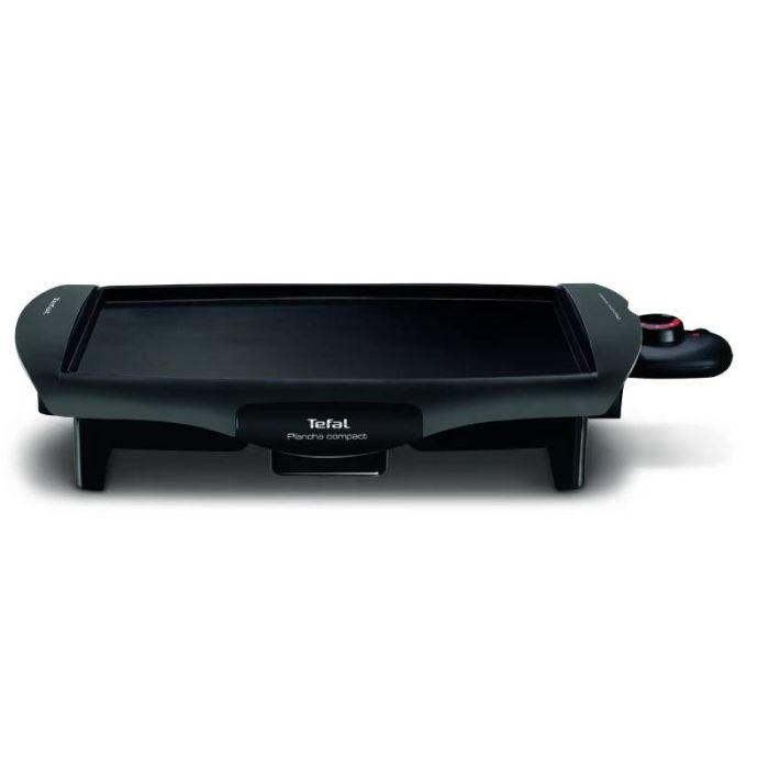 Barbecue Électrique TEFAL Plancha Compact CB500512 1800W - Noir