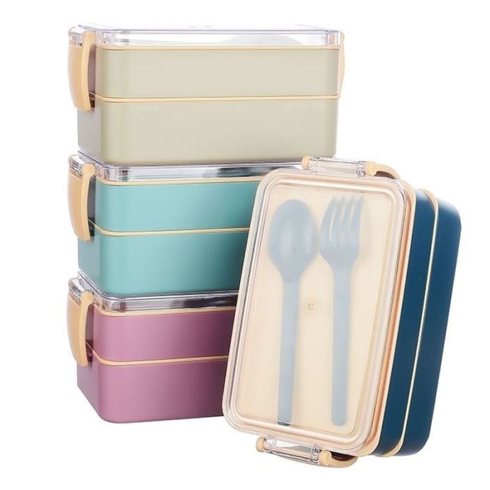 Boîte à Déjeuner TITIZ Fely AP9477 2 Étages - Beige