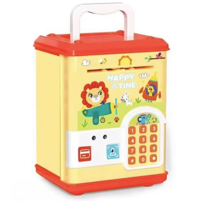 Boîte à Monnaie Jaune pour Enfant – Distributeur Billets Sécurisé