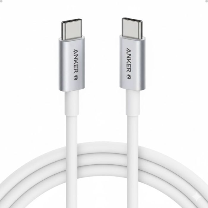 Câble De Charge Anker Zolo 240W USB-C Vers USB-C Couleur Blanc