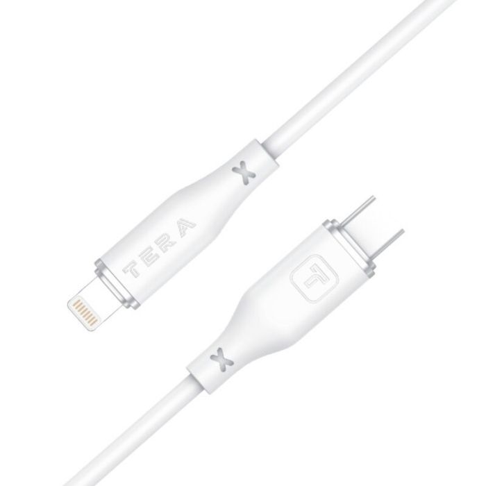 Câble De Charge en Silicone TERA type C vers Lighting - Blanc