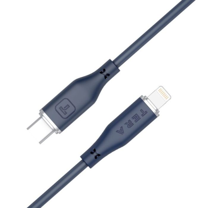 Câble De Charge en Silicone TERA type C vers Lighting - Bleu