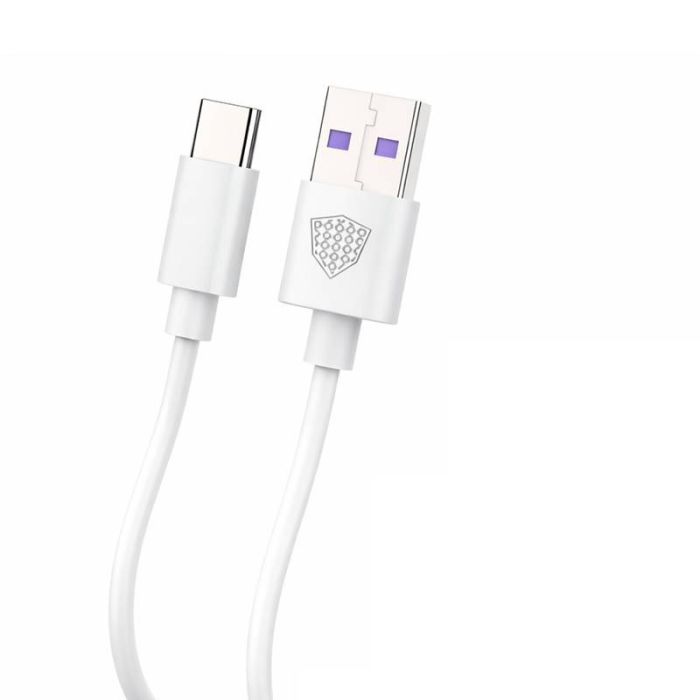 Câble de charge INKAX CB-36 3.1A USB vers Type-C - Blanc