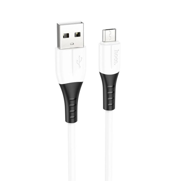 Câble HOCO X82 Micro USB – Blanc, Charge 2.4A, Durable et Pratique