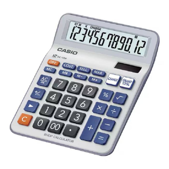 Calculatrice de Bureau CASIO 12 Chiffres Grise TG