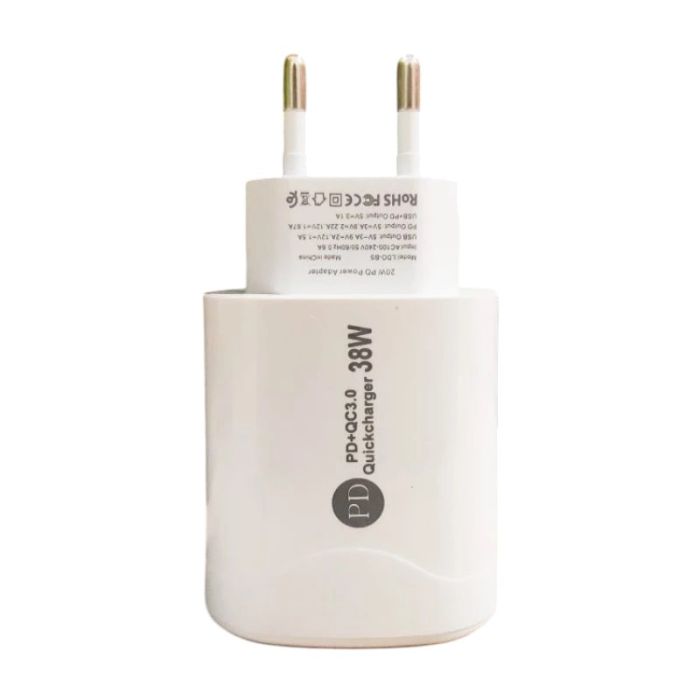 Chargeur Secteur 2 Ports USB / Type C BS180 Avec Câble Type-C