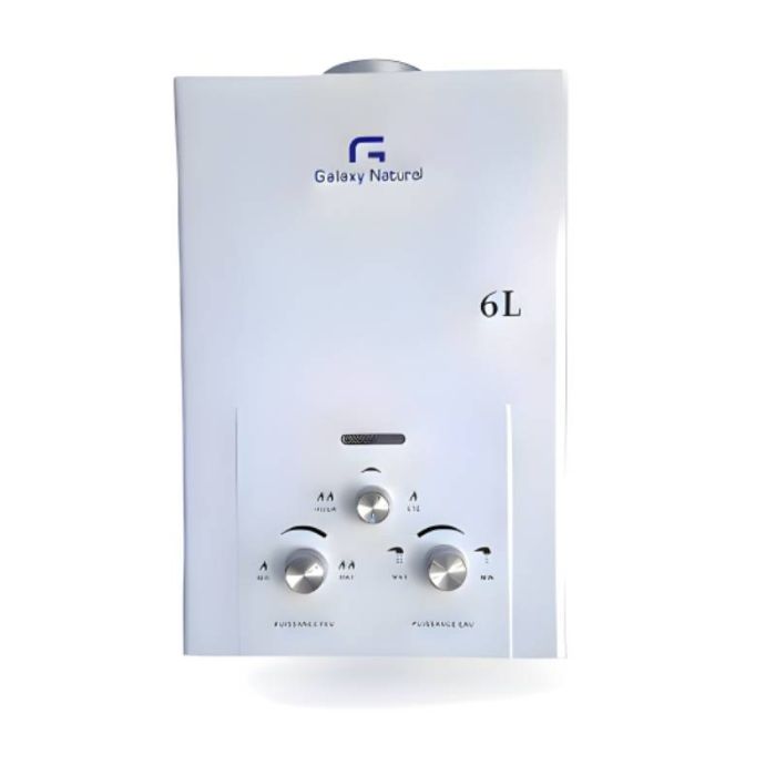 Chauffe Bain GALAXY NATUREL Gaz Naturel 6 Litres - Blanc