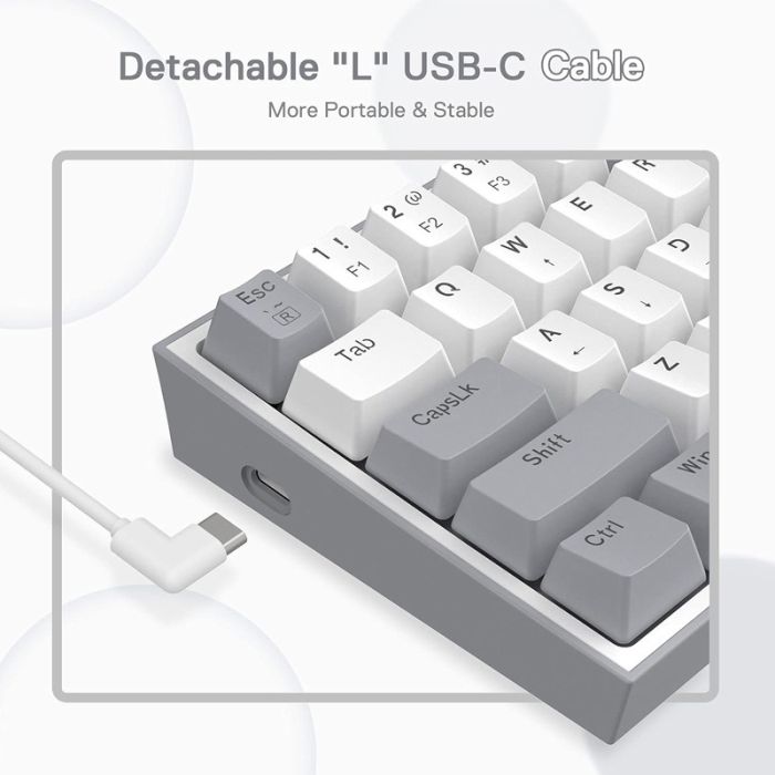 Clavier Gamer Mécanique REDRAGON Fizz K617 RGB Switch Rouge