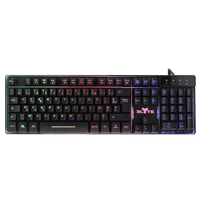 Clavier Gamer Semi-Mécanique ELYTE KY-100 Anti-Ghosting - Noir