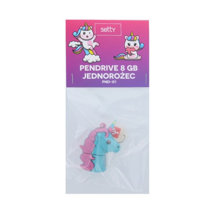 Clé USB SETTY UNICORN PDN-01 8 Go USB - Assortie