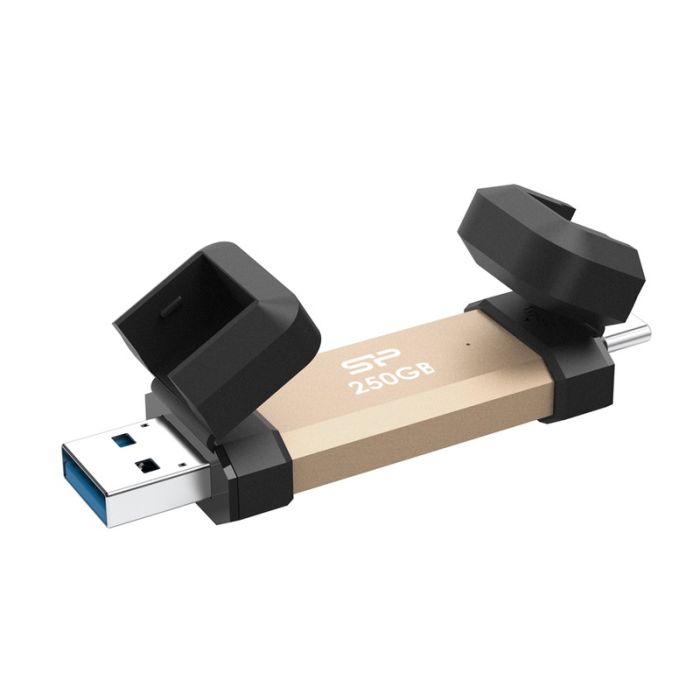 Clé USB SILICON POWER DS72 250 Go USB 3.2 - Gold
