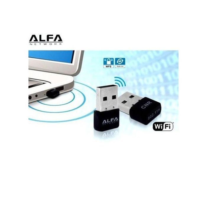 Clé Wifi ALFA 300 Mbps Prend en charge WPS / WMM - Noir