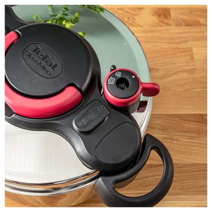 Cocotte Clipso TEFAL Minute Easy 6 Litres - Noir & Inox