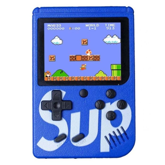 Super Game Box Portable 500 En 1 3" LCD Autonomie 7H - Bleu