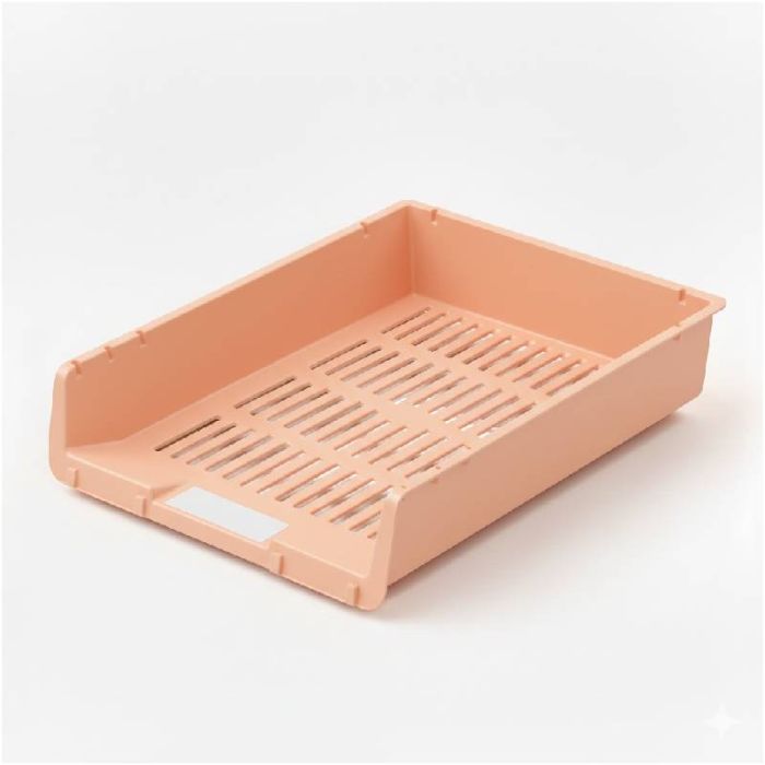 Corbeille à courrier Faibo A4 104312 - Orange Pastel