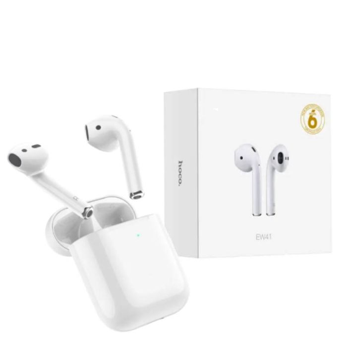 Écouteurs Sans Fil HOCO EW41 TWS Bluetooth - Blanc
