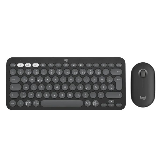 Ensemble clavier & souris LOGITECH Pebble 2 – Sans fil noir