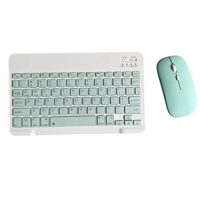 Ensemble Clavier + Souris Sans Fil Rechargeable Vert