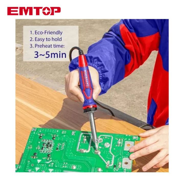 Kit Fer à Souder 60W avec Support EMTOP - EESL6010