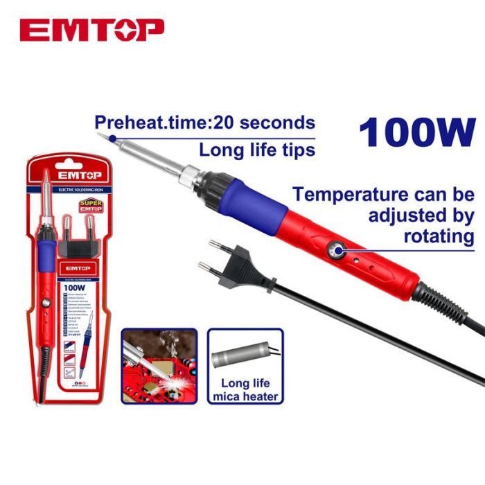Fer de Soudage EMTOP Puissance 100W - EESL10010
