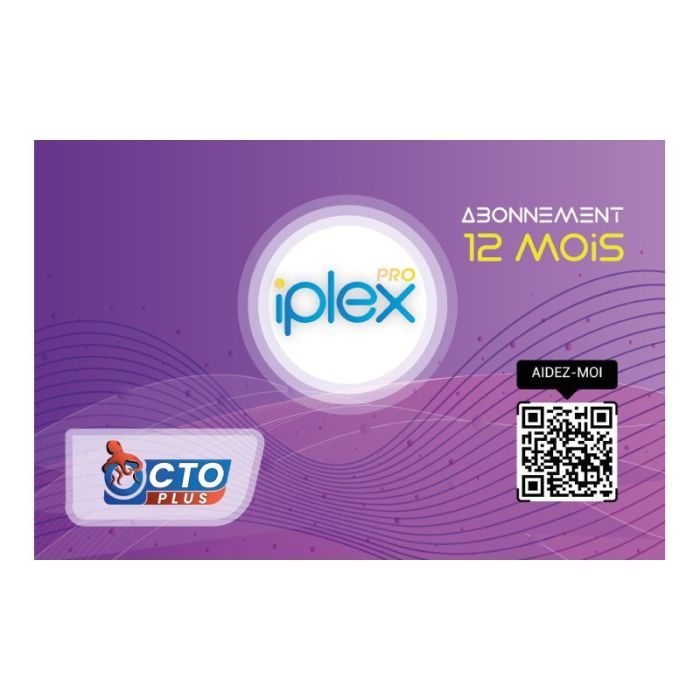 Forfait TV IPLEX Pro 12 mois – Streaming fluide et illimité