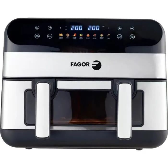 Friteuse Sans Huile FAGOR FGF10 2400W 10L 8 Programmes - Noir