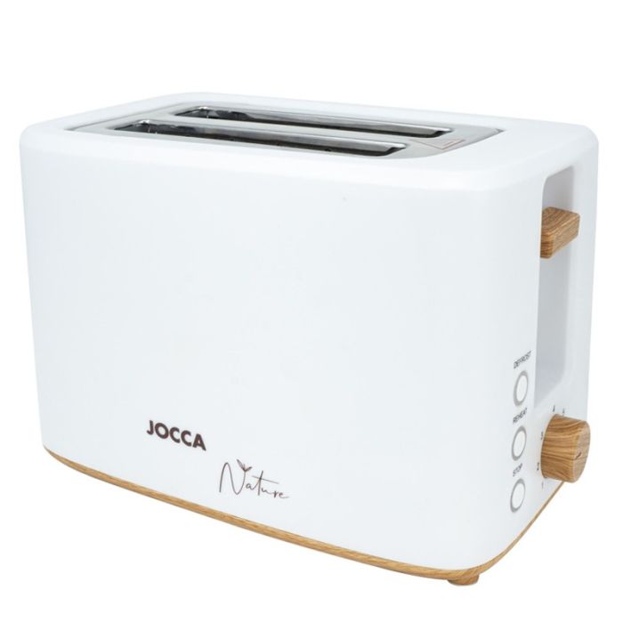 Grille-Pain JOCCA Nature Bambou 700W - Blanc