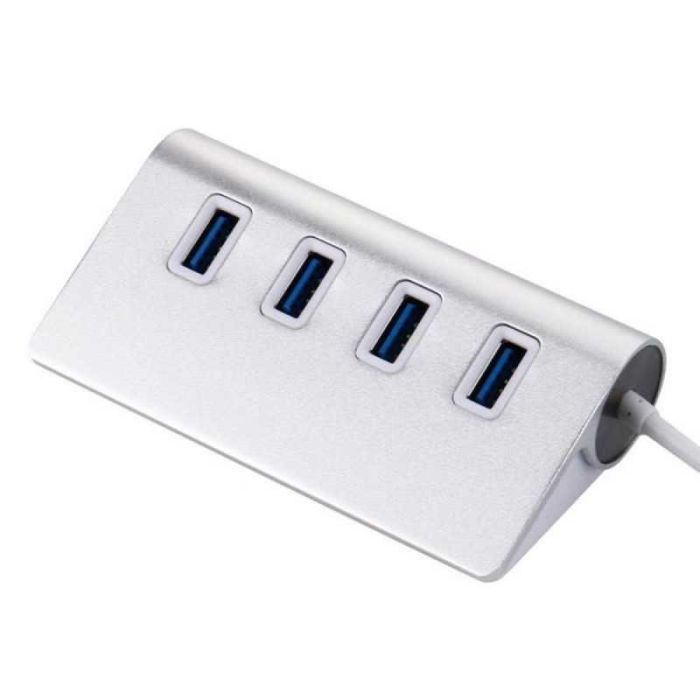 Hub USB 3.0 4 Ports En Aluminium - Silver