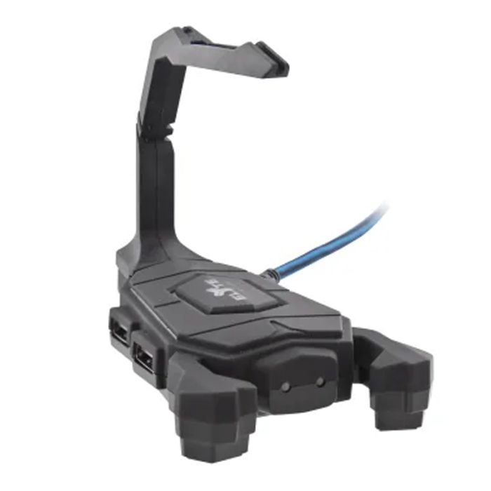 Hub USB Gamer ELYTE SCORPIO Et Passe Câble Souris - Noir