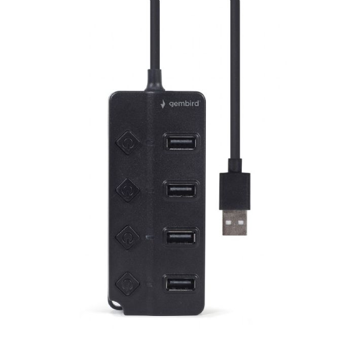 HUB USB GEMBIRD 4-Port USB 2.0 - Noir