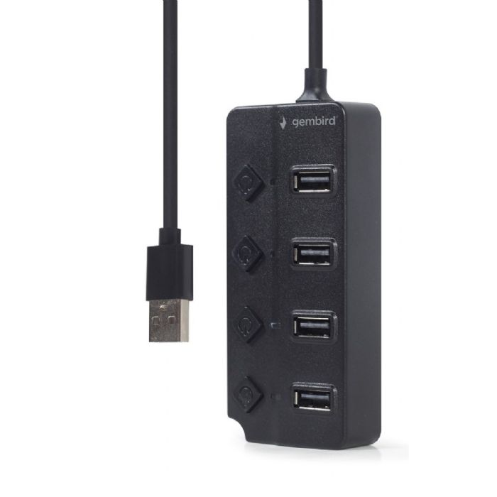 HUB USB GEMBIRD 4-Port USB 2.0 - Noir