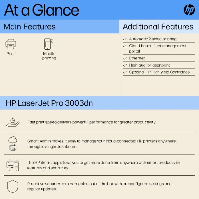 Imprimante Laser Monochrome HP LASERJET PTO 3003DN