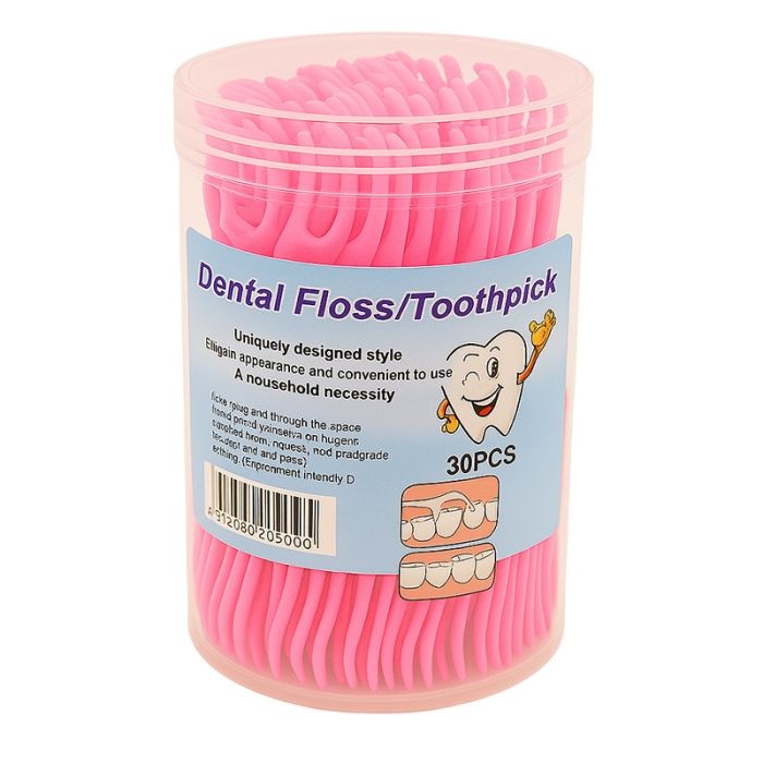 Kit de Fil Dentaire 30 Pièces - Rose