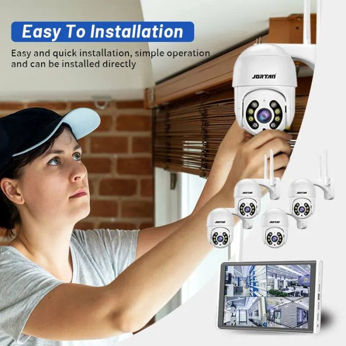 Kit De Surveillance Jortan Nvr 8 Caméras Externes 2mp