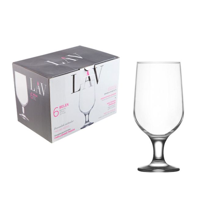 Lot De 6 Coupes LAV BLK574F - 37,5 cl en Verre - Transparent