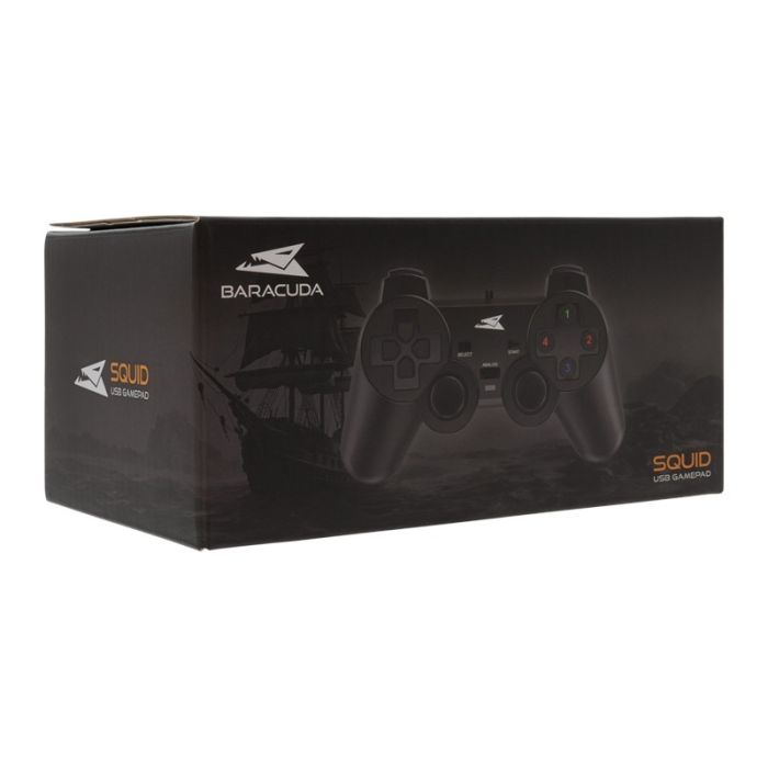 Manette de Jeu Filaire BARACUDA Gamepad SQUID - Noir