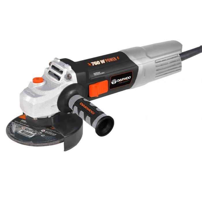 Meule a Disque DAEWOO 760 Watts DAAG115-76L - Noir&Gris