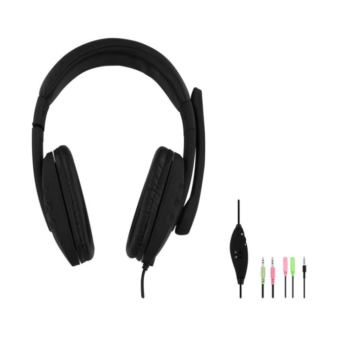 Micro casque Filaire TNB multimédia ultra confort HS-300 - Noir