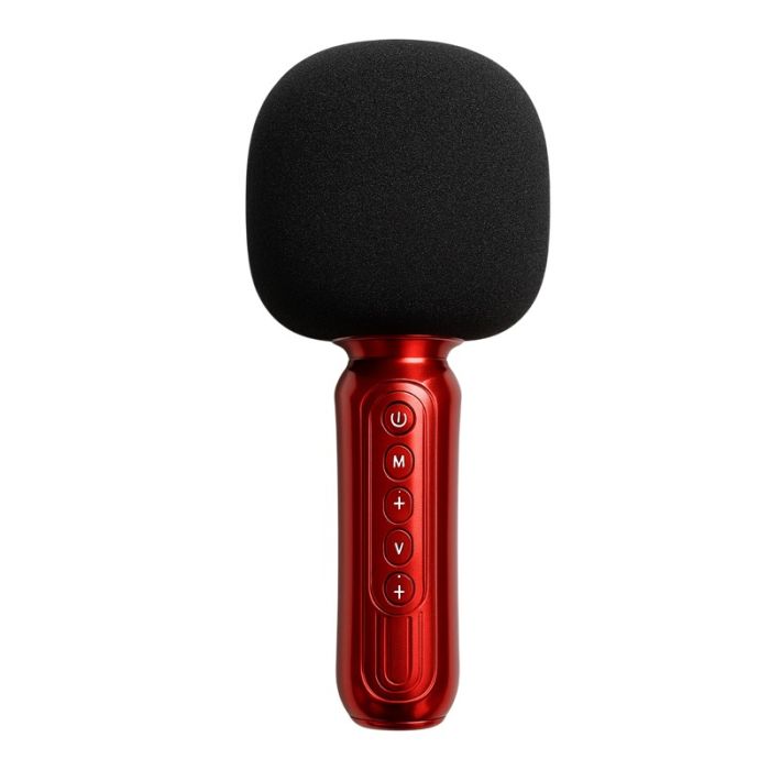 Microphone Karaoké Sans Fil C300 - Rouge