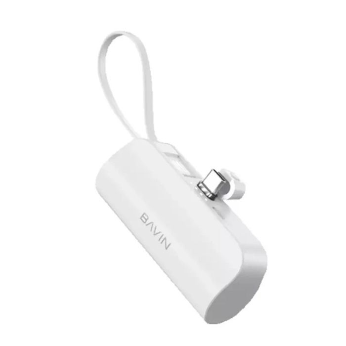 Mini Power Bank BAVIN PC012 5000 mAh - Blanc