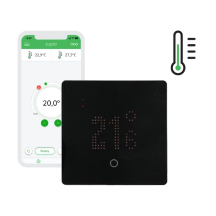 Module Thermostat Wi-Fi intelligent 230V IP20 - Noir