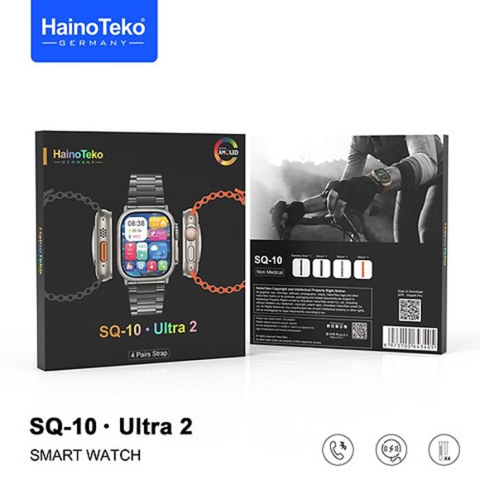 Montre Connectée HAINO TEKO SQ-10 ULTRA 2 - Noir